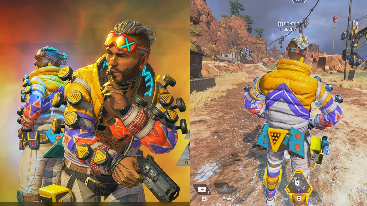 Mirage Lit Witt Skin Showcasing - Apex Legends - YouTube