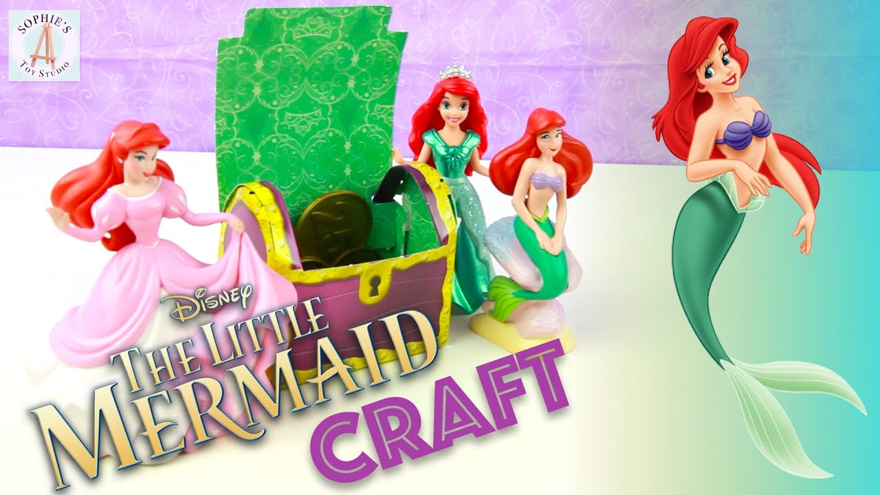 The Little Mermaid Ariel Treasure Chest Punch-out Paper Craft - Disney ...