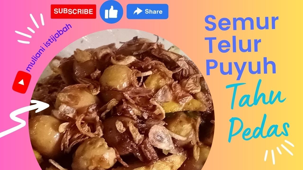 Masakan Sehari-hari//Senur Telur Puyuh Tahu Pedas - YouTube