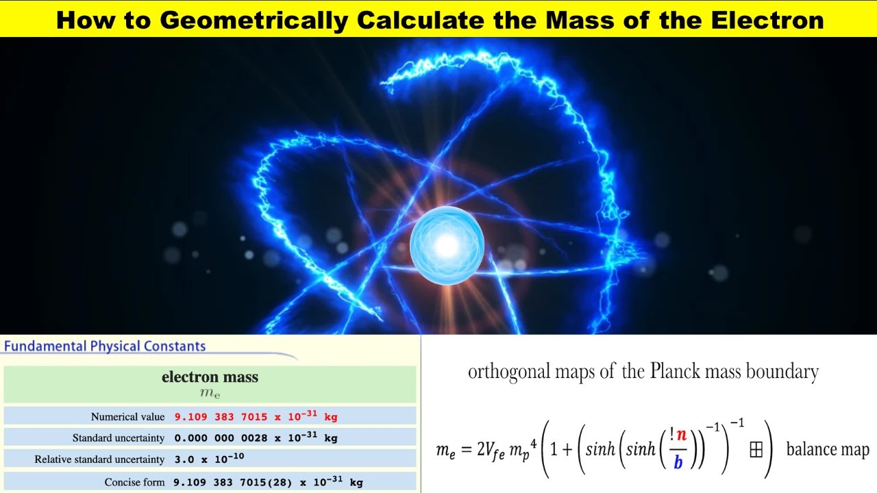 How to Geometrically Calculate the Mass of the Electron - YouTube