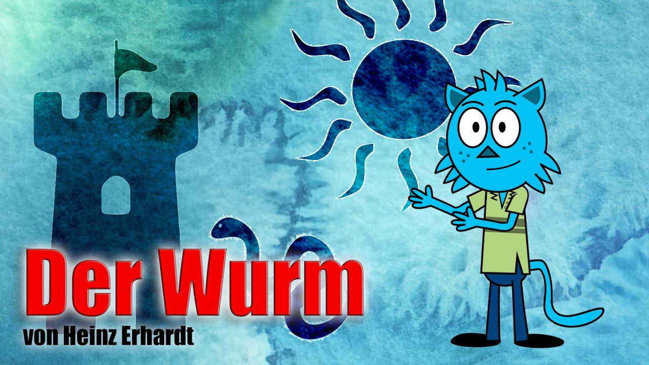 "Der Wurm" lustiges Gedicht von Heinz Erhardt #gedicht#cartoon#comedy# ...