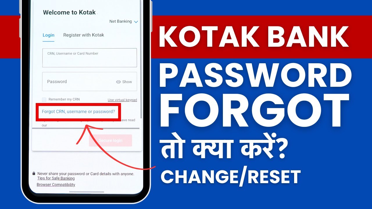 Kotak Bank Net-Banking Password Bhul Gaye to Kya Kare? Change/ Reset ...