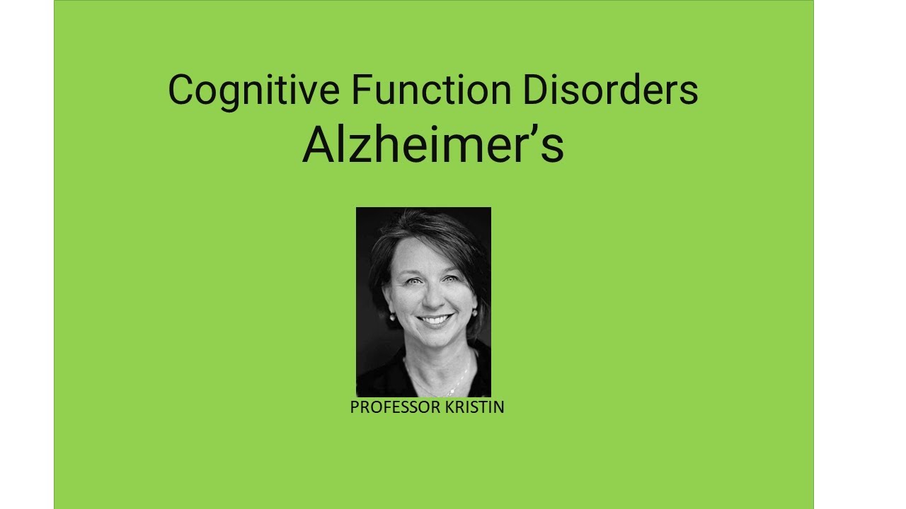 Cognitive Function Disorders (Alzheimer's) - YouTube