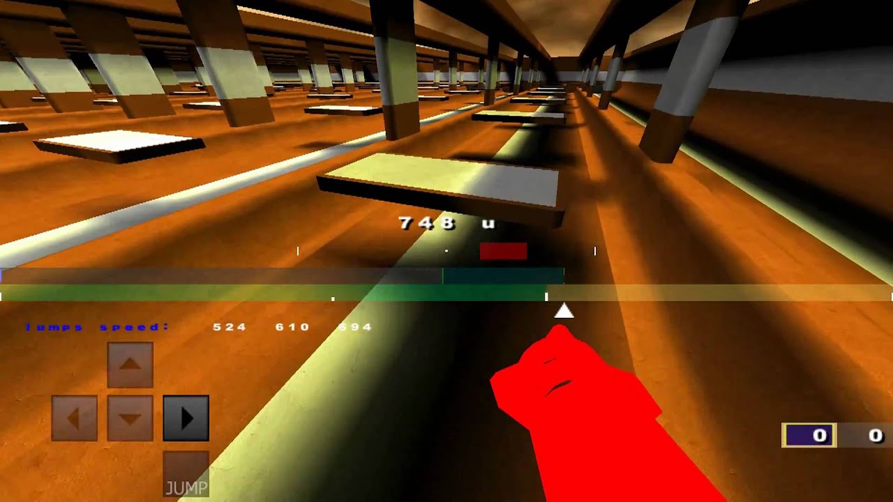 Quake Live Strafe Jump Lane 8 Half Beat with CGaz HUD and keypresses ...