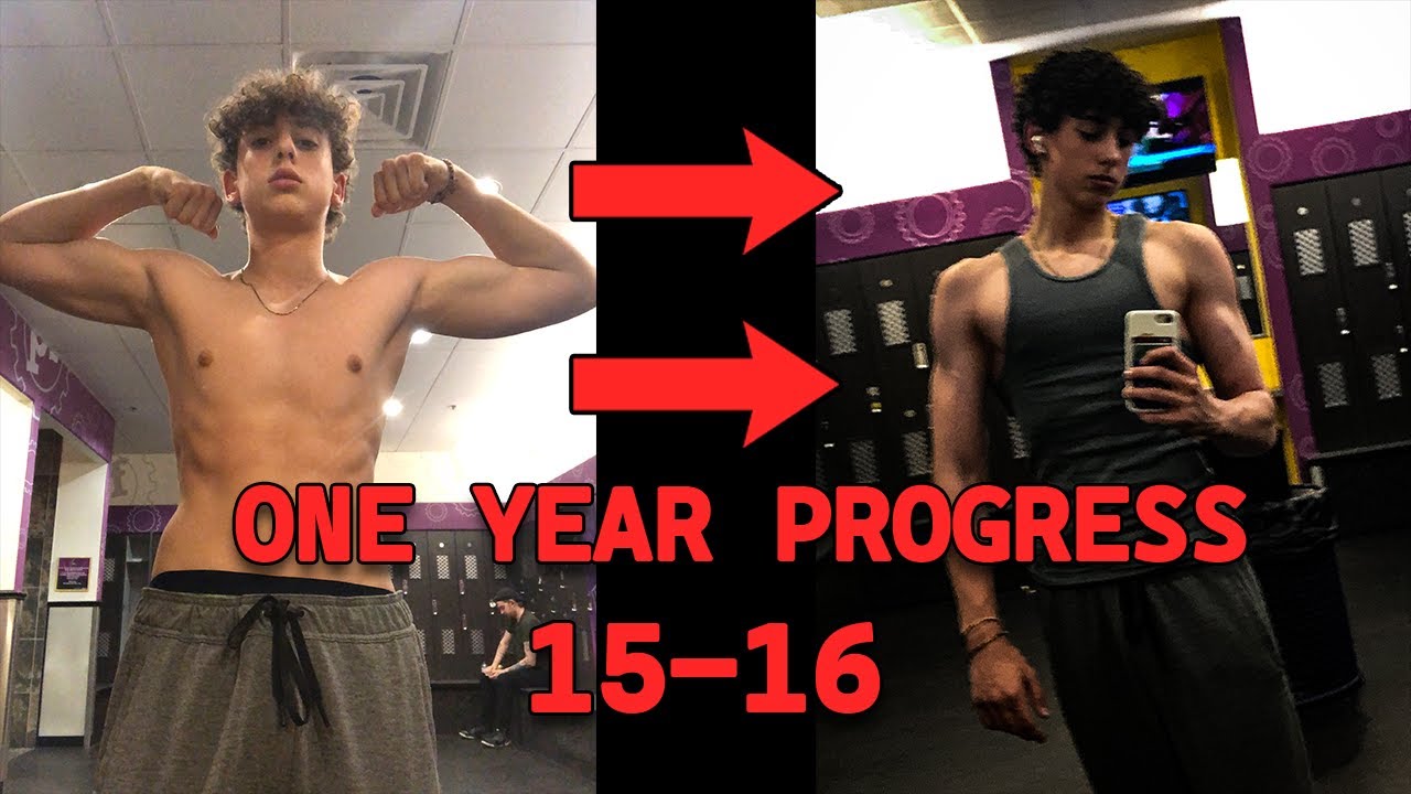 My One Year Gym Transformation || 15 - 16 Years Old - YouTube