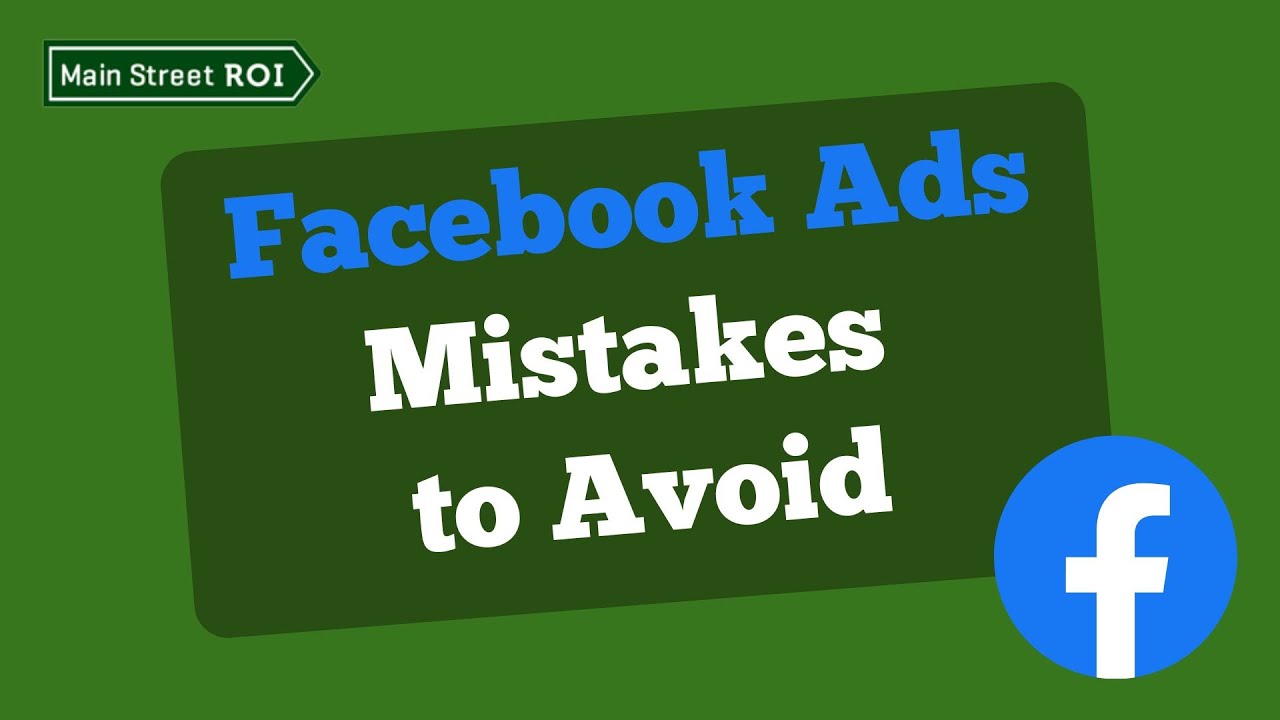 Common Facebook Ads Mistakes to Avoid - YouTube