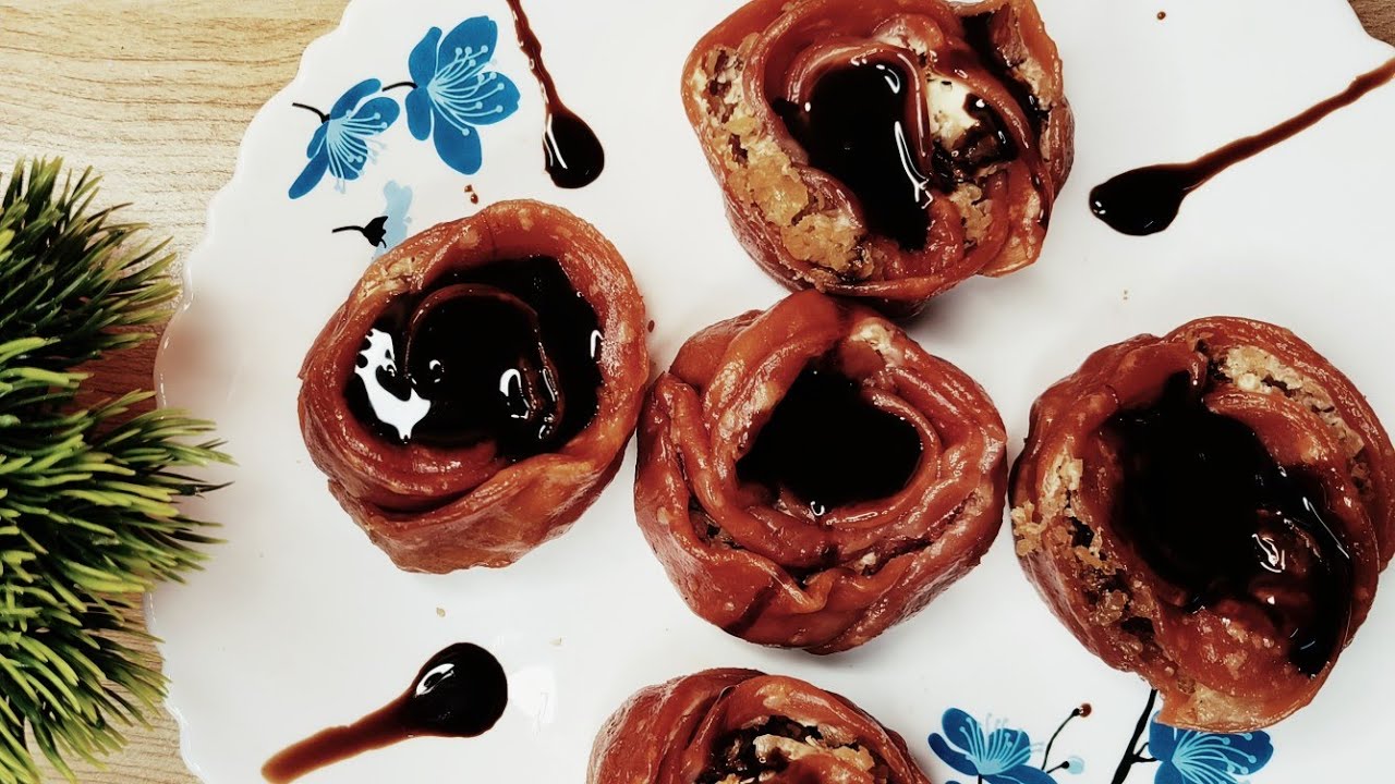 Tasty Steamed Pink Buns! Pink Petal dish! Rose flower recipe! - YouTube