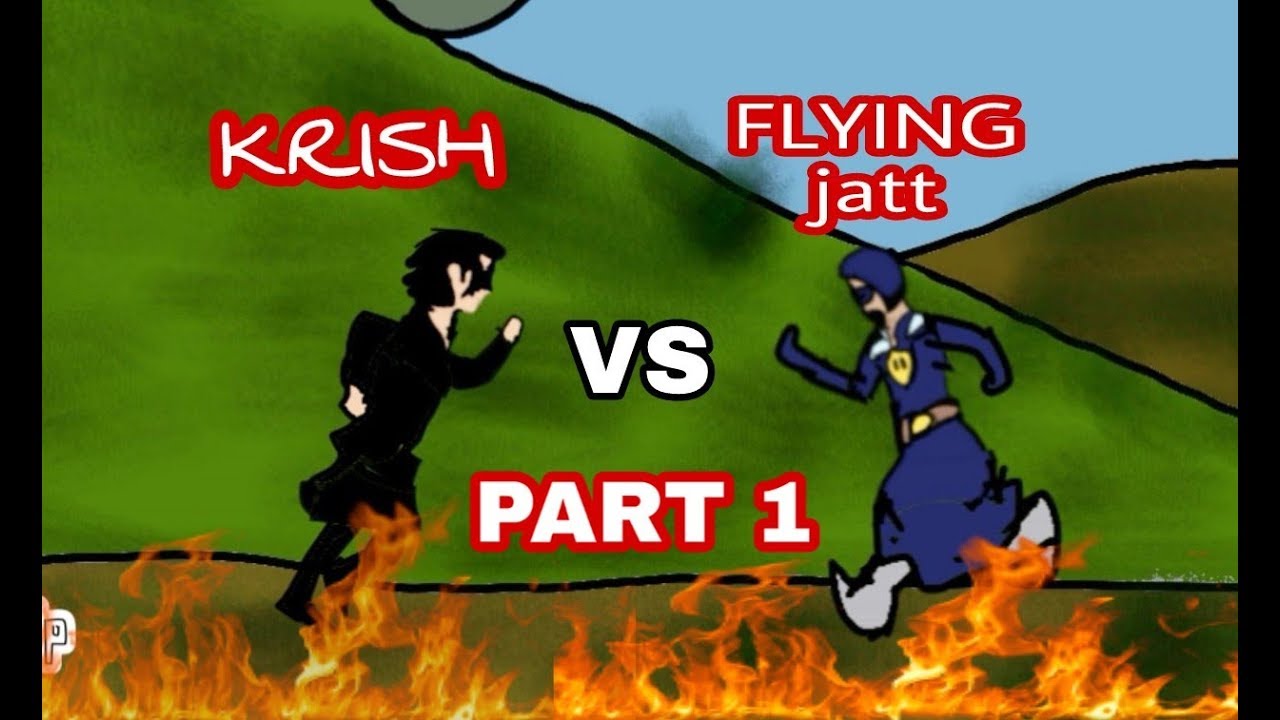flying jatt vs krrish | part 1| by animated vines of mk - YouTube