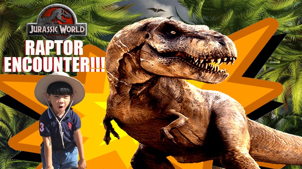 SCARY RAPTOR T-REX DINOSAUR JURASSIC WORLD UNIVERSAL STUDIOS Hollywood ...