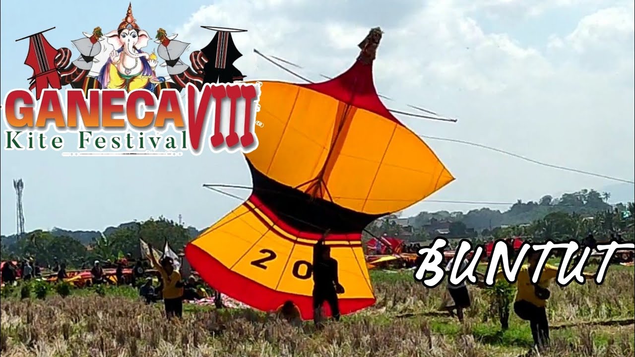 Lomba layang-layang Ganeca Kite Festival 2023 seri Janggan buntut/kuir ...