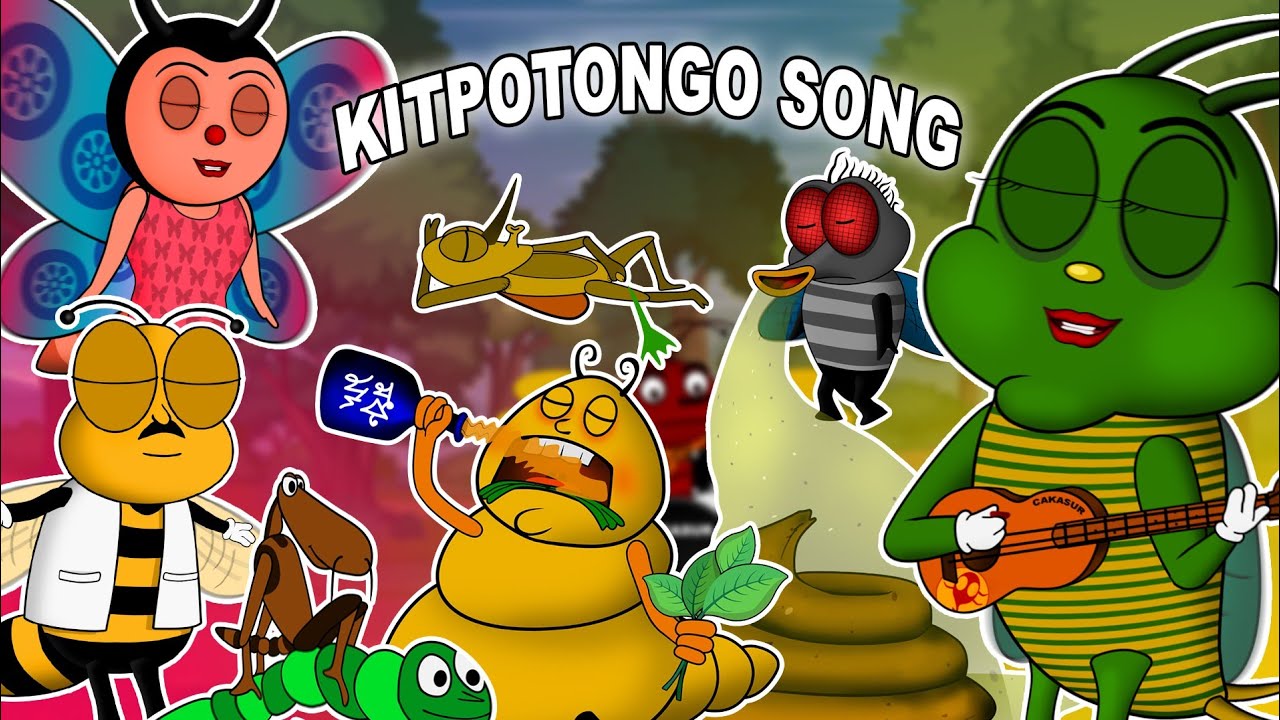 Kitpotongo Song( কীটপতঙ্গ গান) | Bengali funny cartoon song | Funny ...