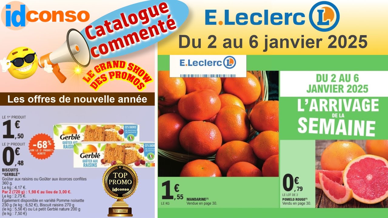 Catalogue Leclerc du 2 au 11 janvier 2025 - Le Grand Show des Promos 😀 ...