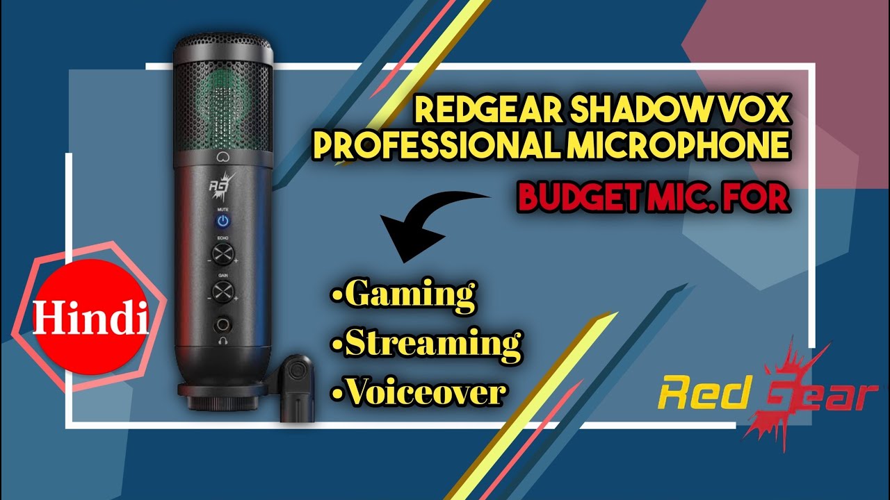 RedGear Shadow Vox Gaming Microphone | Best Mic. For Gaming/Streaming ...