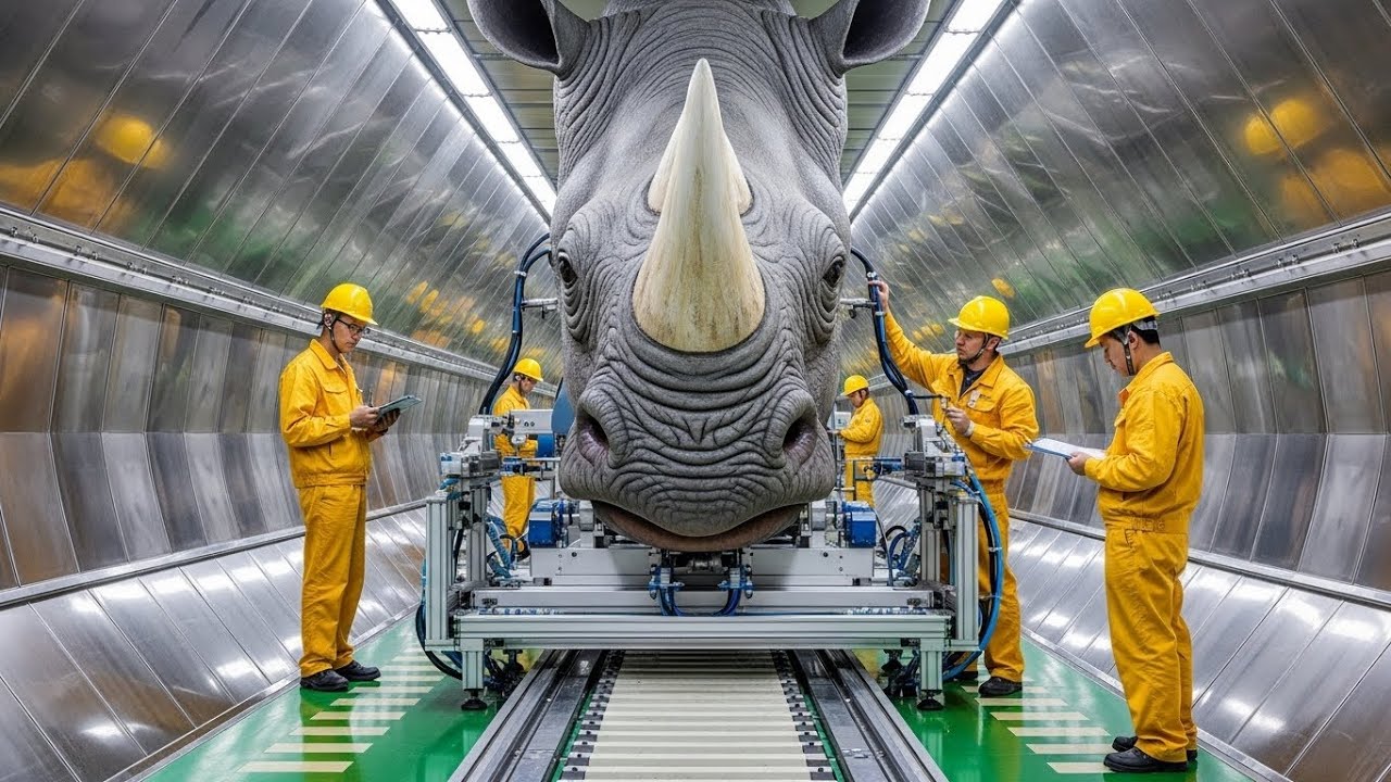 Inside the Rhino Horn Simulation Factory: Building $10,000 Lab-Made ...