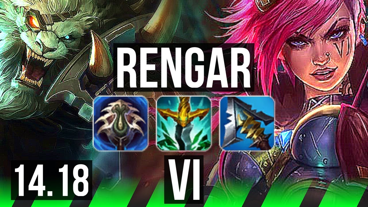 RENGAR vs VI (JGL) | Rank 1 Rengar, Rank 3, 700+ games, Godlike | EUW ...