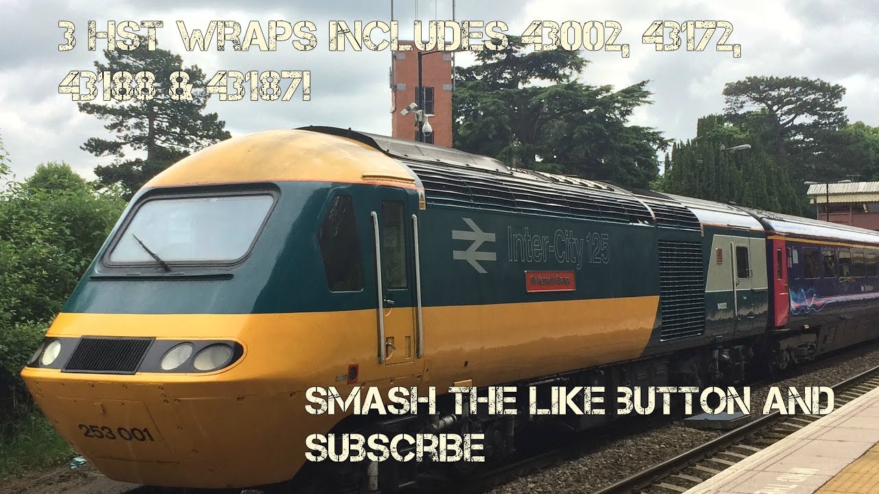 3 HST Wraps includes 43002 43172 43188 and 187!! - YouTube