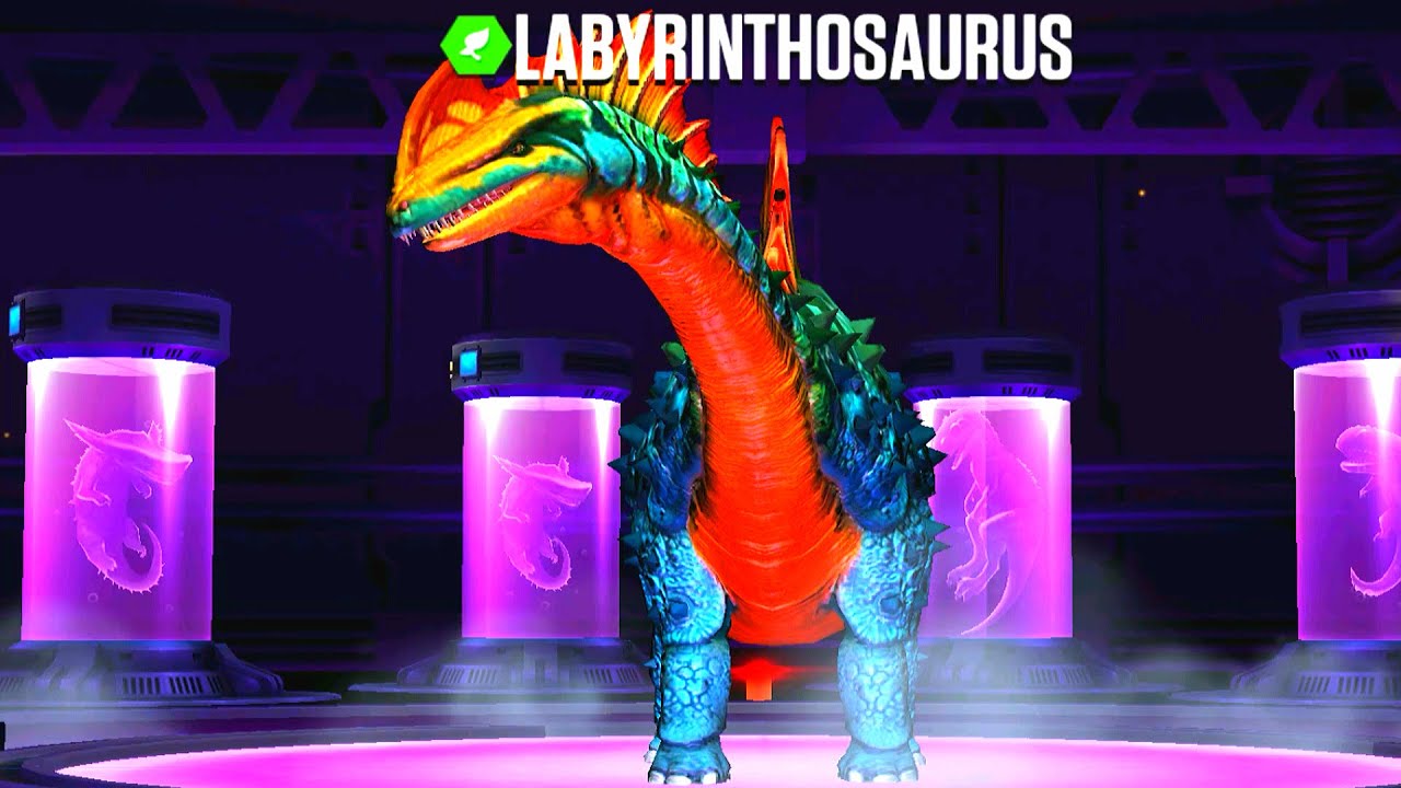 UNLOCK LABYRINTHOSAURUS VS LABYRINTHODONTIA MODS BATTLE | HT GAME - YouTube