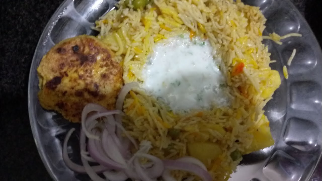 alu matar pulao recipe 🍚 - YouTube