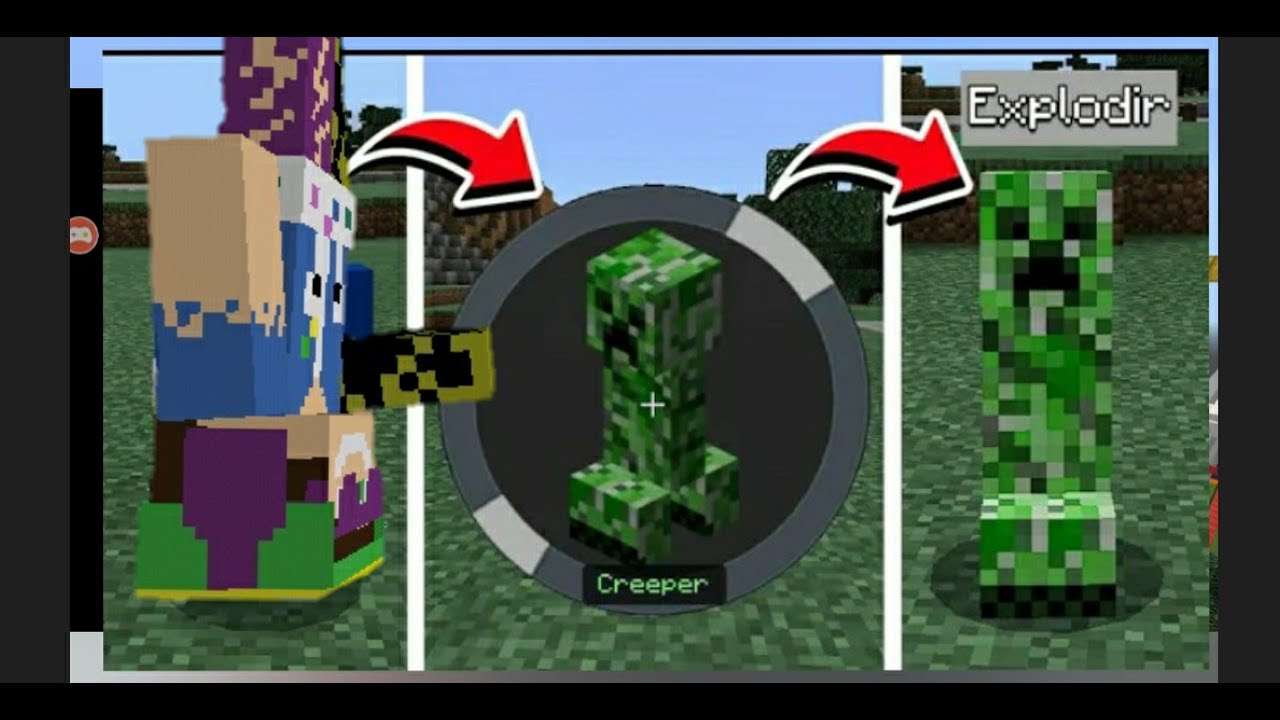 Melhor mod de morph no Minecraft pe/bedrock - YouTube