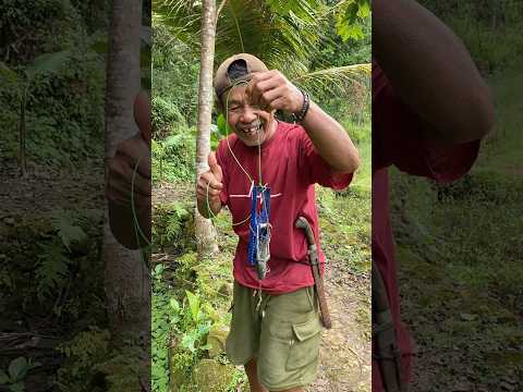 Fishing using a mouse trap