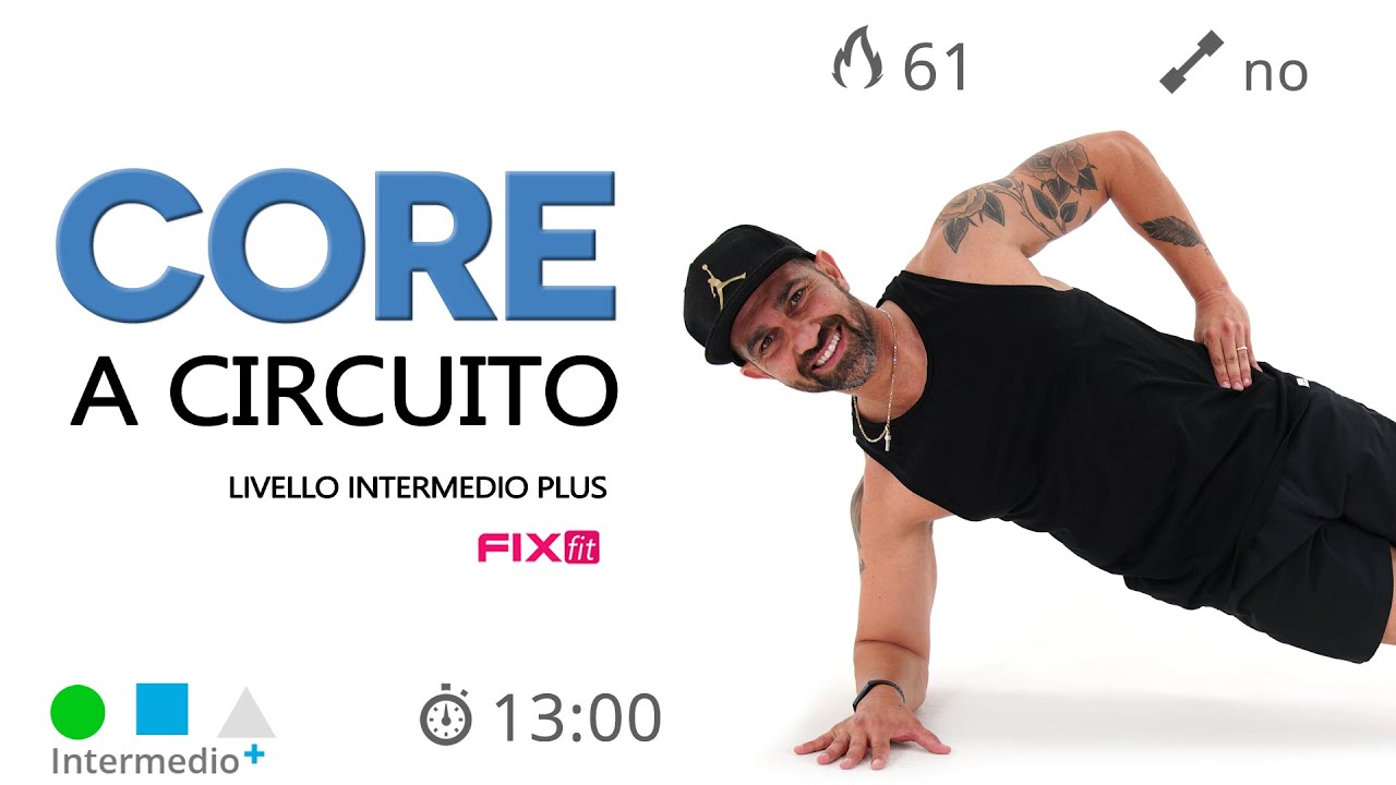 Circuito Addominali: Esercizi Per Addominali Tonici - YouTube