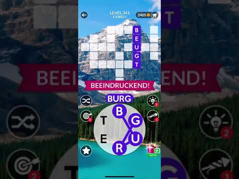WORDSCAPES Level 341 Lösung Deutsch - YouTube
