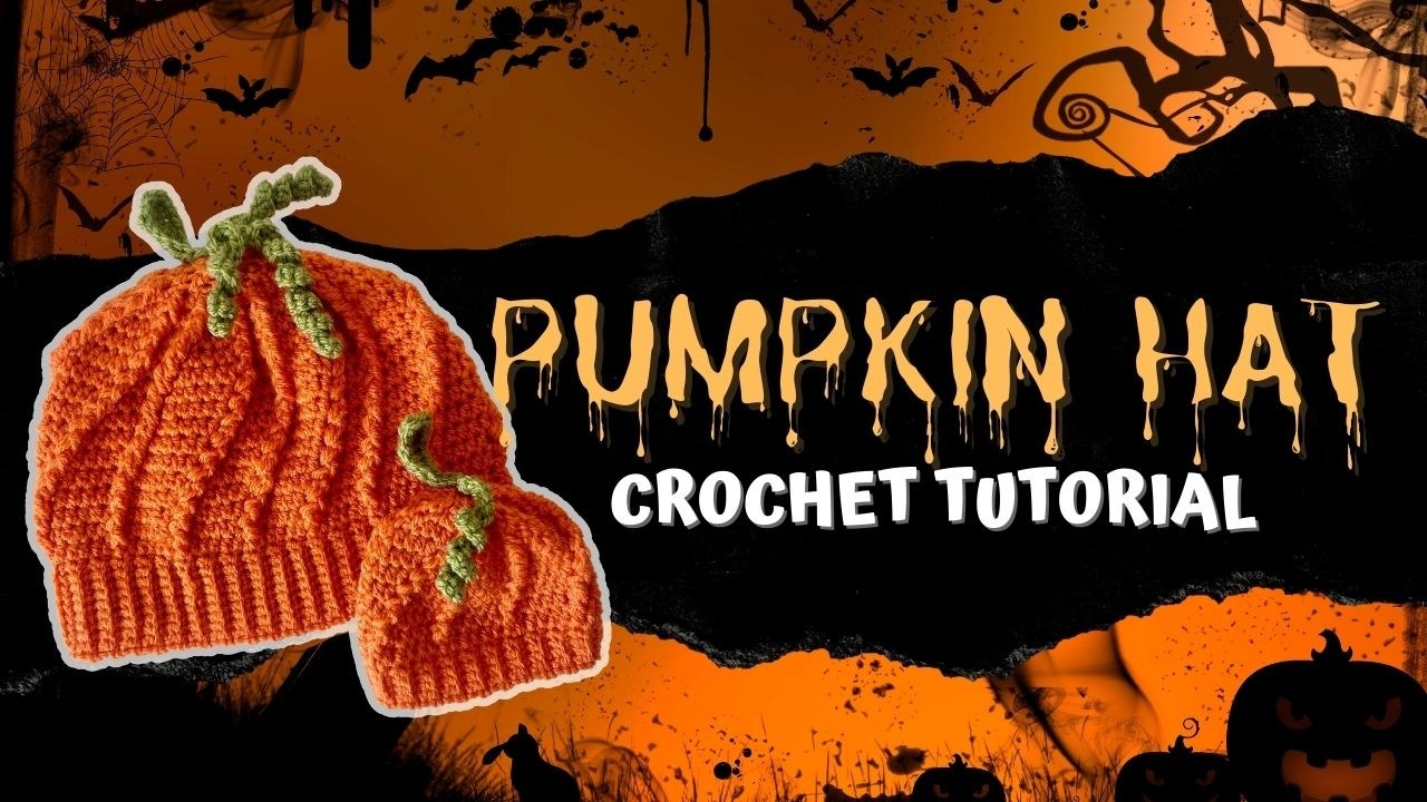 Cozy Crochet: DIY Crochet Pumpkin Hat Tutorial with Leaves & Vines 🌿🎃" - YouTube