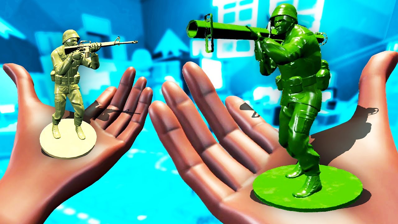 Toy Soldier BATTLES in Virtual Reality (Plastic Battlegrounds VR) - YouTube