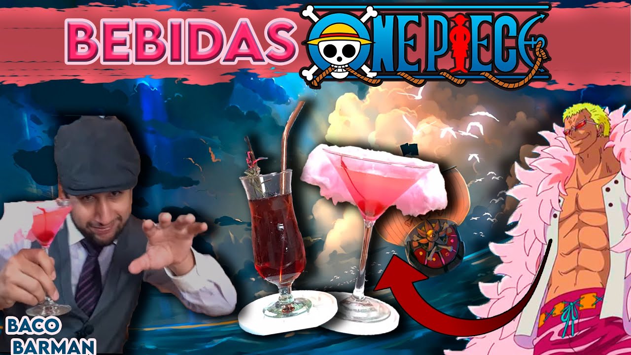 Bebidas de one piece (bebida ace, bebida doflamingo, cocteles onepiece ...