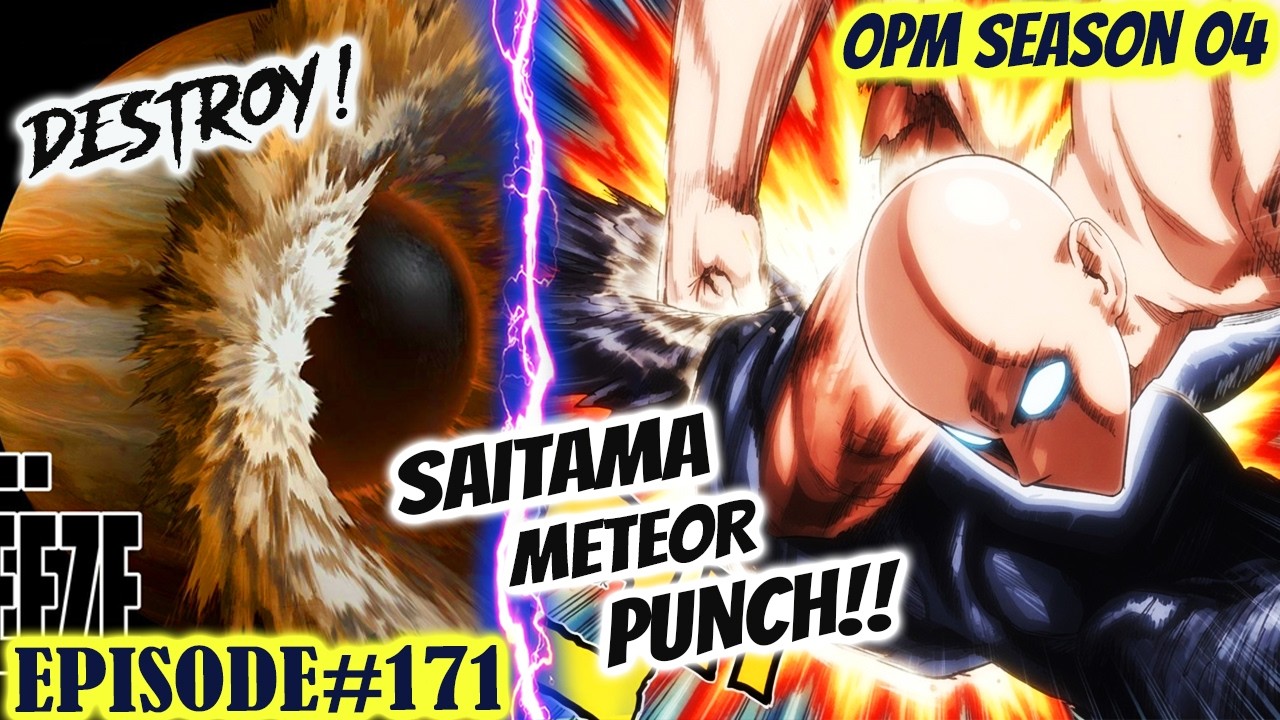One Punch Man Season 4 EP 171: Sabog Ang Jupiter! Saitama Meteor Punch ...