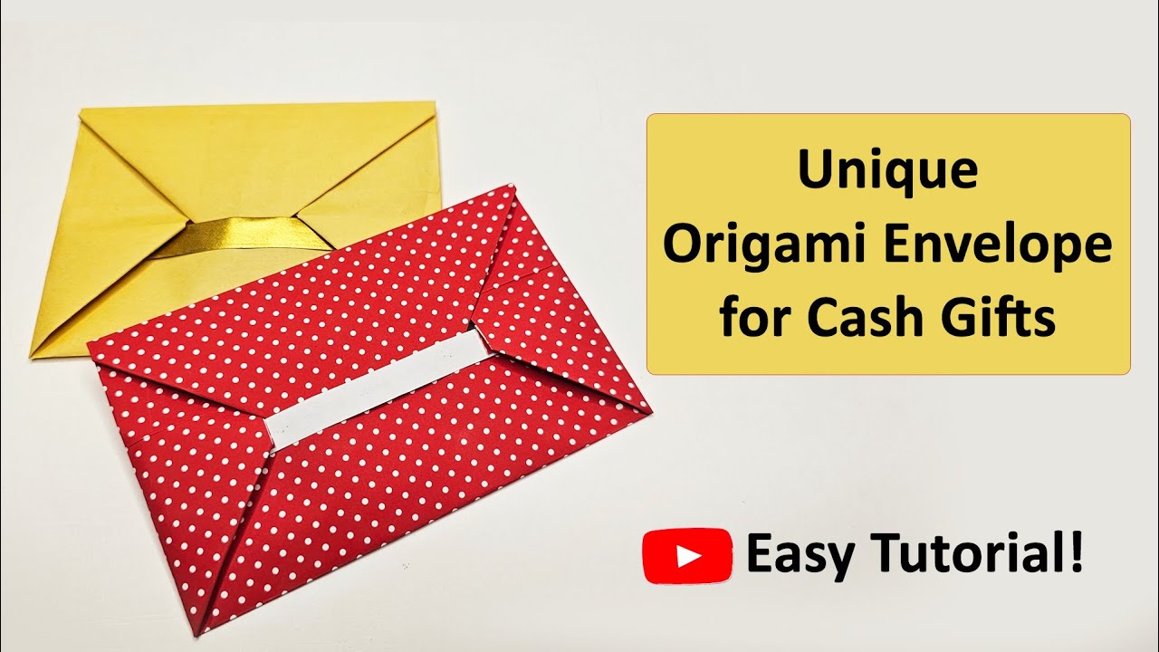 How to Make a DIY Origami Money Envelope – Perfect for Gifting - YouTube
