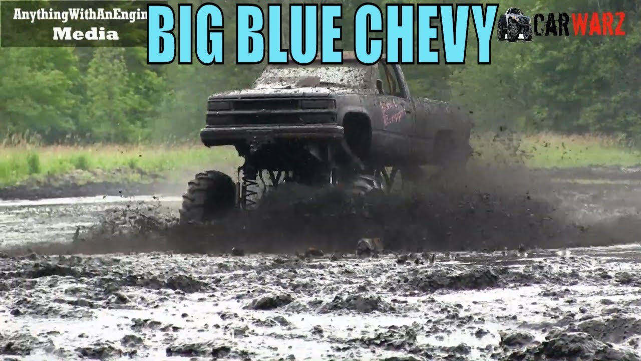 BFE MUD BOG - Big Blue Chevy Mega Truck Mudding - YouTube