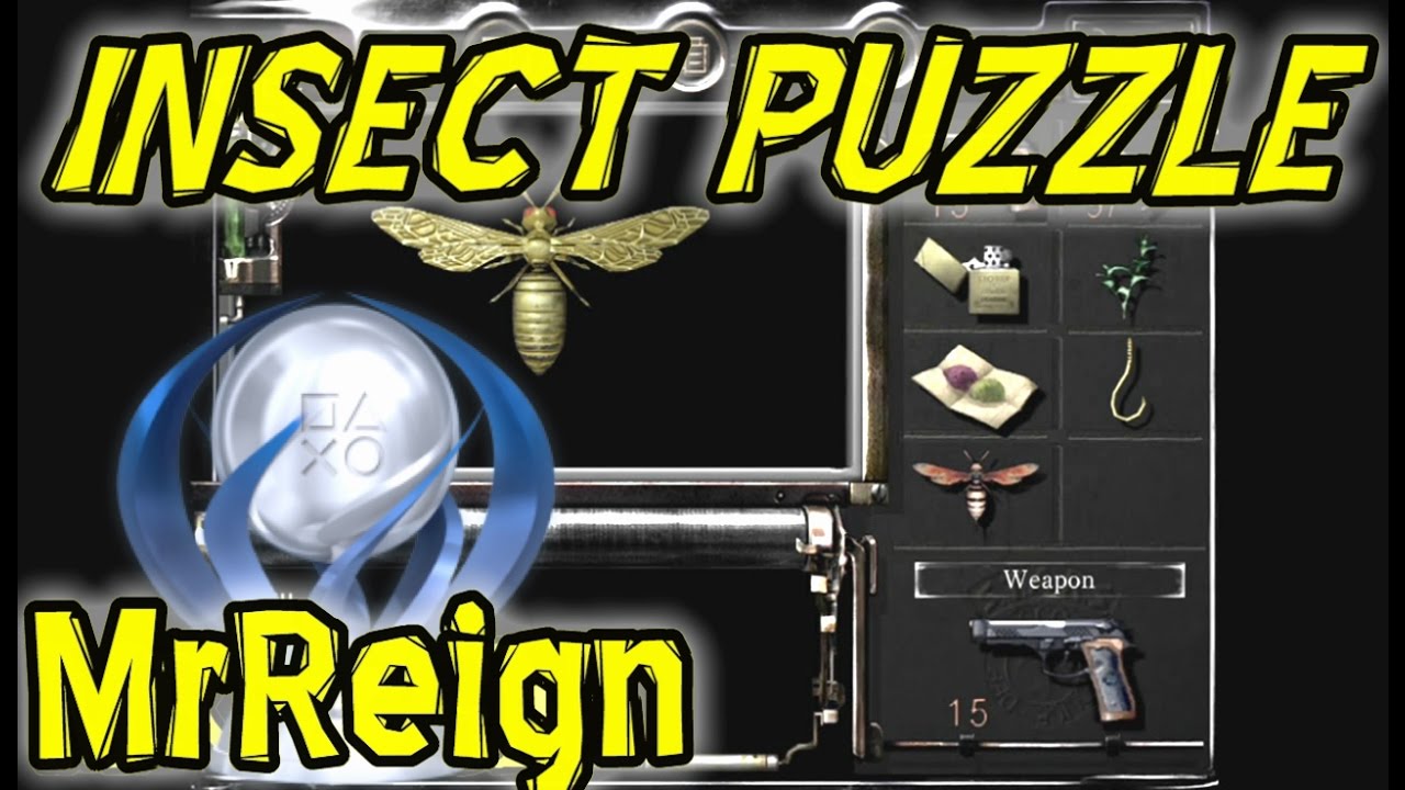 Resident Evil HD Remaster - Insect Puzzle Guide - Bee Specimen - YouTube