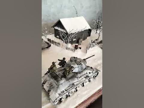 Диорама войны - "Русская зима". - YouTube