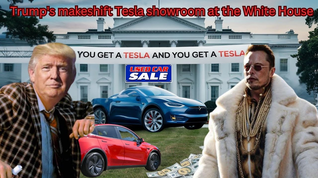 Trump Pimped Out by Elon Musk? White House a Tesla Showroom for Elon ...