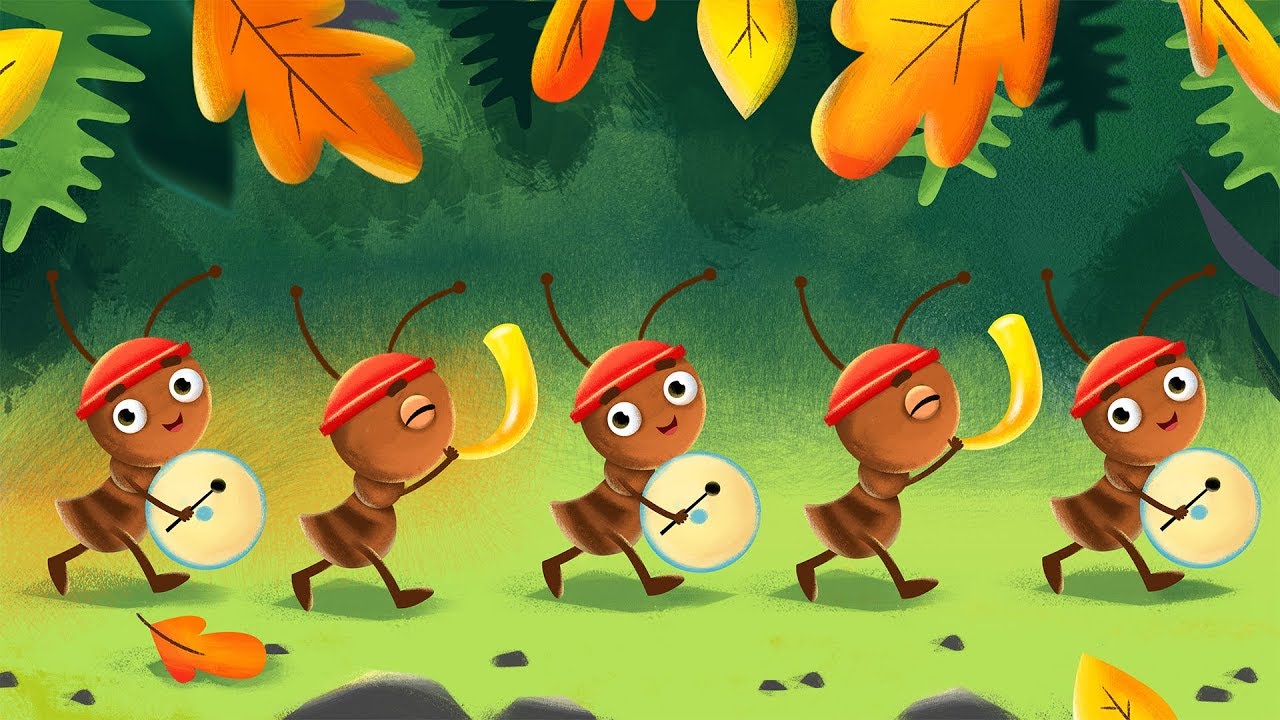 The Ants Go Marching | The Little Nursery Rhyme For Kids | The Little ...