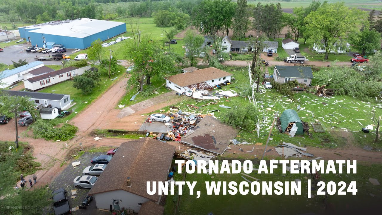 2024 Tornado Aftermath Unity Wisconsin - YouTube