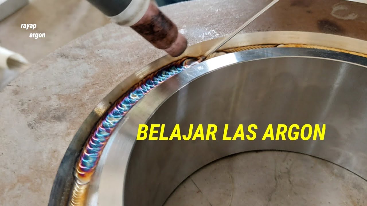 LAS ARGON GTAW walking the cup ||tig welding teknik las argon - YouTube