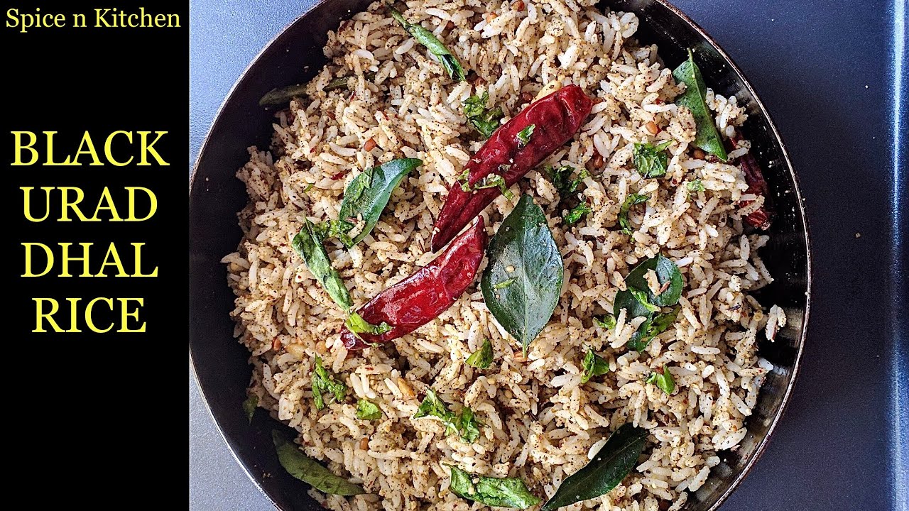 Black Urad dhal rice | black urad dhal recipes | urad dhal rice ...