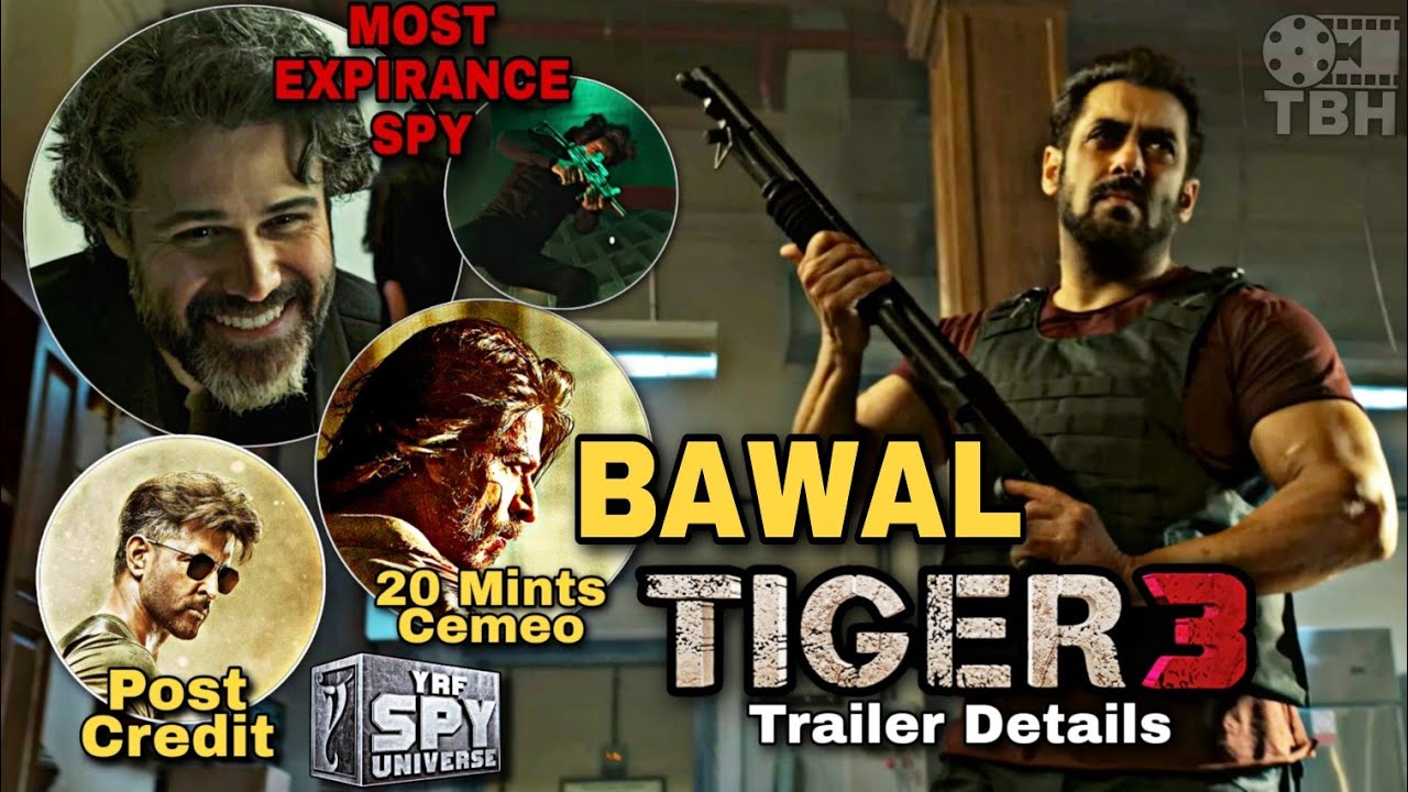 BAWAL VILLEIN NIKLA TIGER 3 Trailer Salman Khan SRK Katrina Kaif Emraan ...