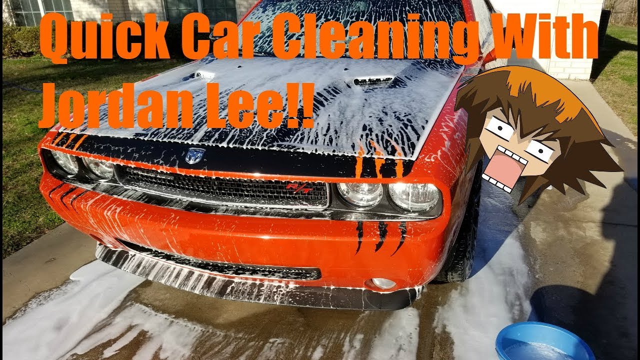 HOW I WASH MY DODGE CHALLENGER R/T!! | Just A Quick Washing Video - YouTube