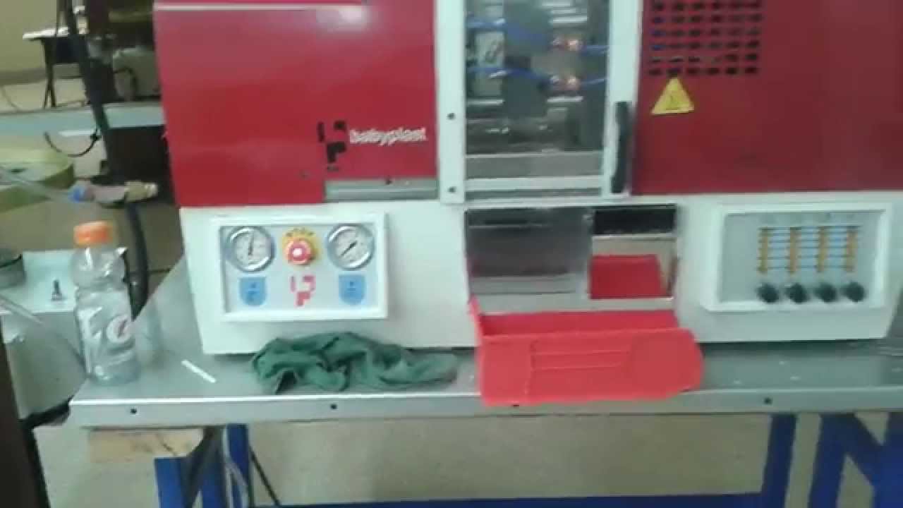 baby plast injection molding micro molding - YouTube