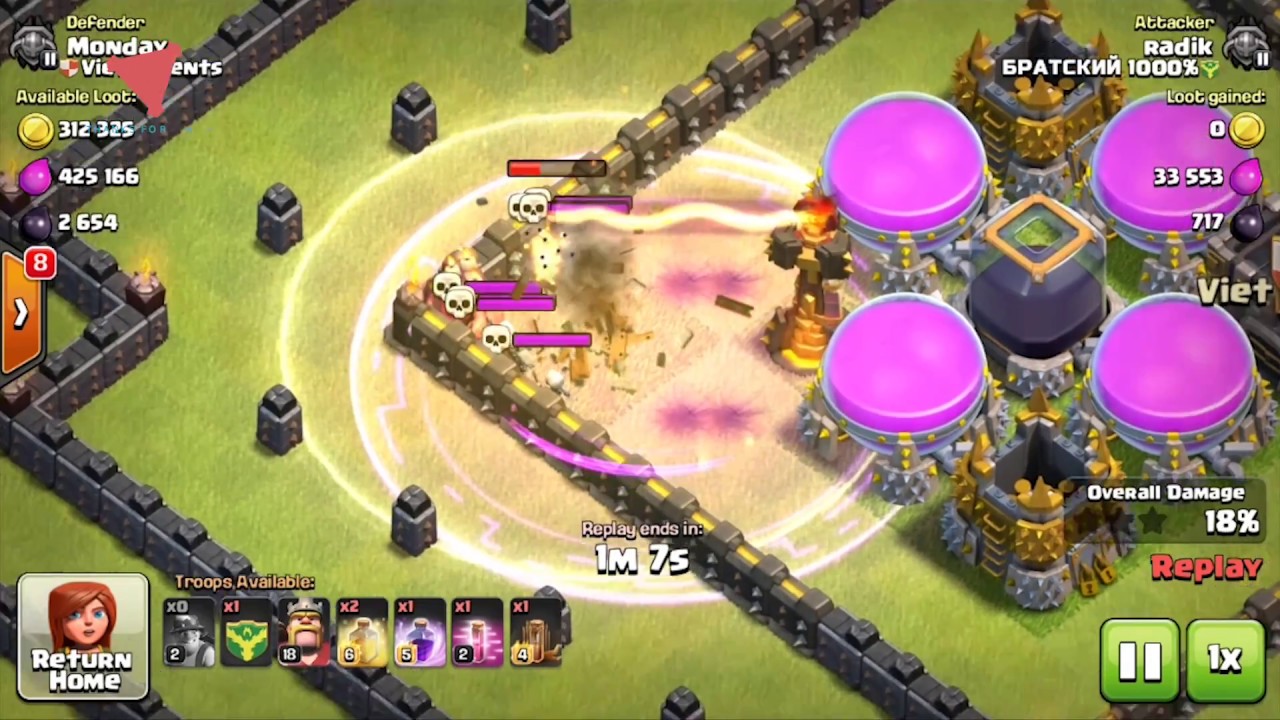 [Clash of Clans] Max TH10 Base Defense DARK - Review_TOP 2016 - YouTube