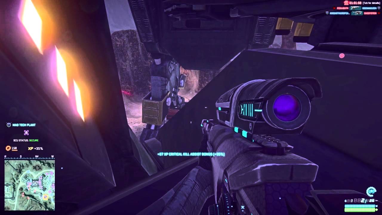 Planetside 2 Epic Fights - 40 - Mao Tech Plant - Solo, Assassin, Sniper ...
