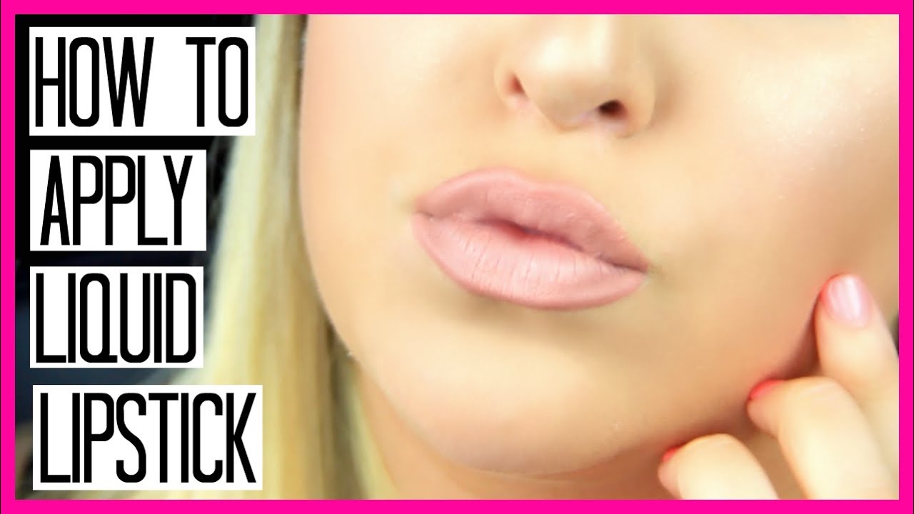 How To Apply Liquid Lipstick For Beginners!! - YouTube