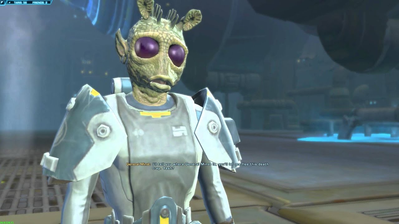 SWTOR SW Taris Class Quest - General Minst - YouTube
