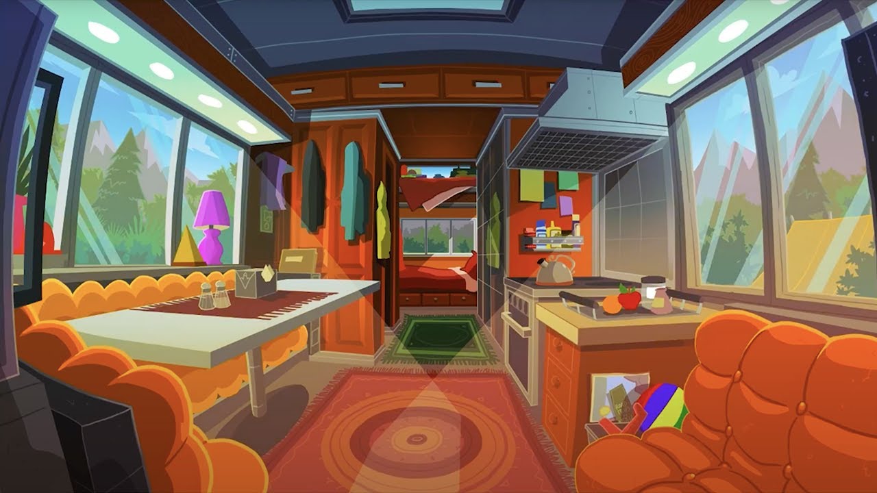 Winnebago Interior - Speed Painting - Animation Cartoon Background ...