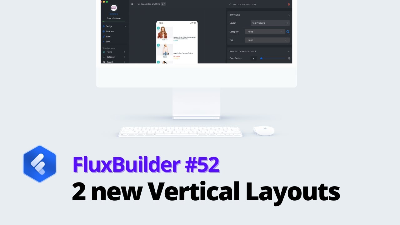 FluxBuilder App Builder 🌈 2 new Vertical Layouts of Mobile Apps (Build ...