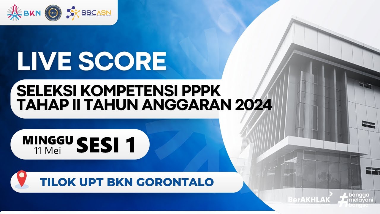 LIVE SCORE SELKOM CPPPK TAHAP II T.A. 2024 - MINGGU, 11/05/2025 - SESI 1 - YouTube