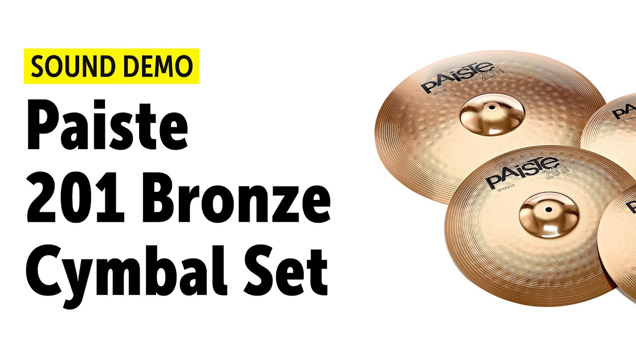 Paiste | 201 Bronze | Cymbal Set | Sound Demo - YouTube